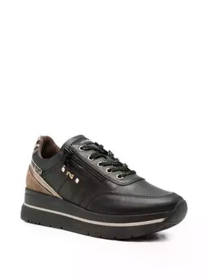 NEROGIARDINI Panelled Leather Sneakers