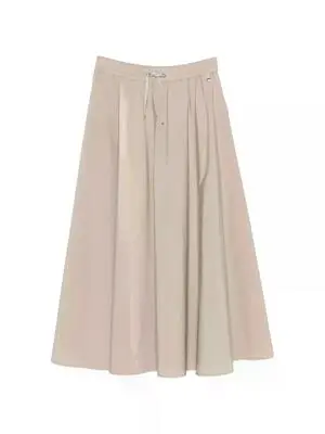 Herno Herno Drawstring Flared Maxi Skirt Neutrals