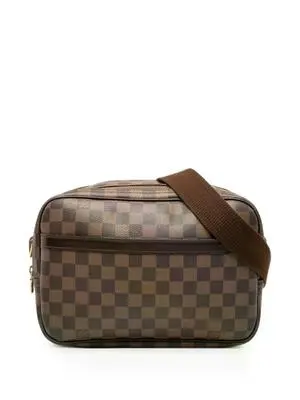 LOUIS VUITTON Damier Ebene Reporter Pm Crossbody Bag