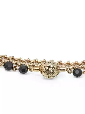 Dolce & Gabbana Embellished Chain Detail Leather Belt