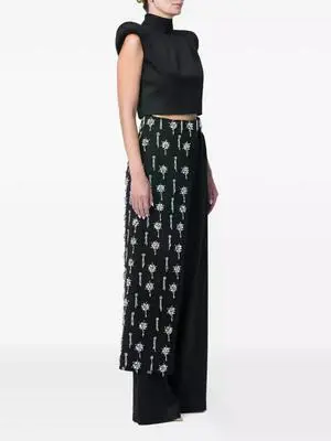 M.MARQUISE Kya Crystal-embellished Maxi Overskirt
