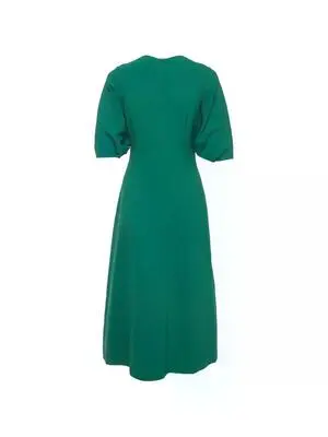 JOSEPH Short-sleeve Crepe Midi Dress