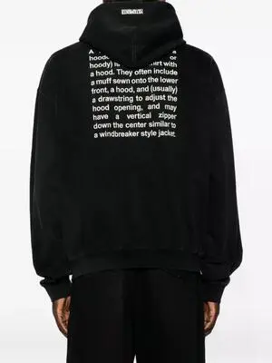 Vetements Logo-print Zip-up Hoodie