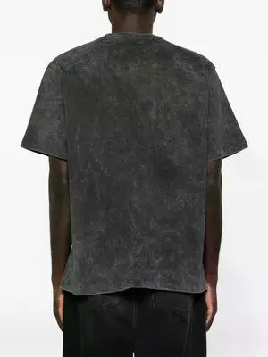 Gcds Stud-embellished Acid-wash T-shirt
