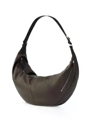 LEMAIRE Large Quiver Clip Bag In Leather