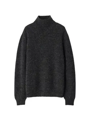 LEMAIRE Lemamre High-neck Yak Alpaca Sweater - Grey