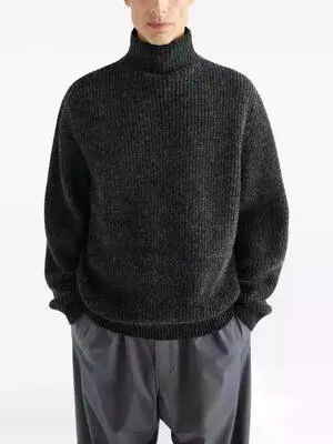 LEMAIRE Lemamre High-neck Yak Alpaca Sweater - Grey