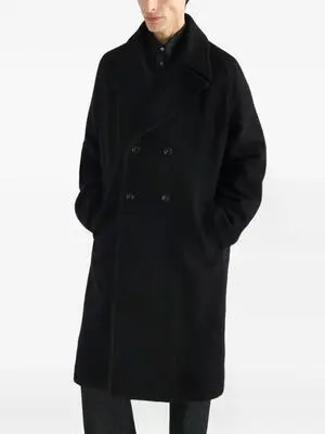 LEMAIRE Double-breasted Felted Wool And Alpaca Blend Coat