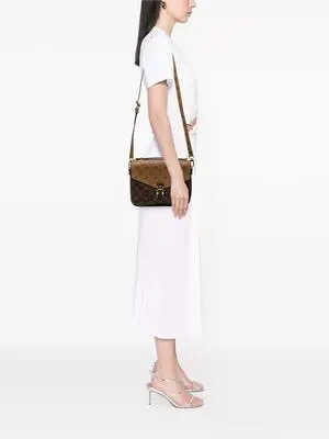 LOUIS VUITTON Monogram Reverse Pochette Metis Satchel - Brown