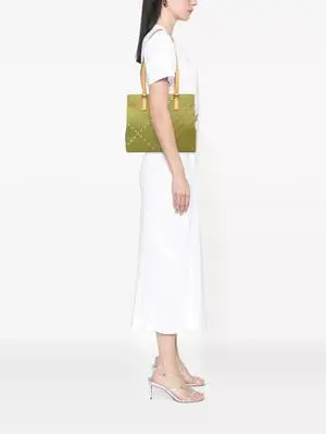 Burberry 2000-2017 Stitched Supernova Check Canvas Tote Bag
