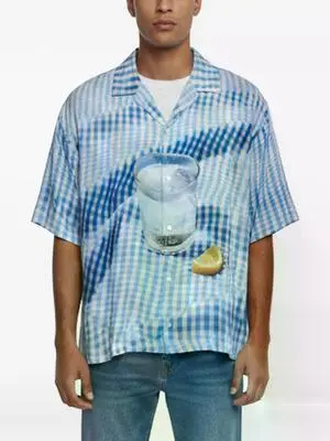 Jacquemus Le Splash Tablecloth-print Shirt