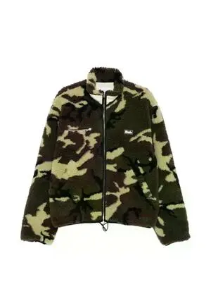 Rhude Camouflage Print Logo Embroidered Jacket - Green