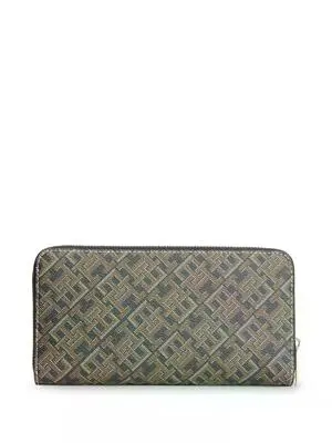 Tommy Hilfiger Monogram-print Th Plaque Wallet - Black