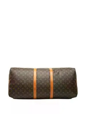 LOUIS VUITTON Monogram Keepall Bandouliere 60 Travel Bag