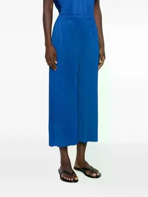 Issey Miyake Cropped Pleated Trousers
