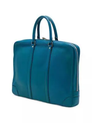 LOUIS VUITTON Grained Calfskin Porte Documents Voyage Business Bag