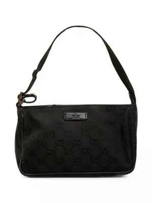 Gucci Gg Canvas Handbag - Black