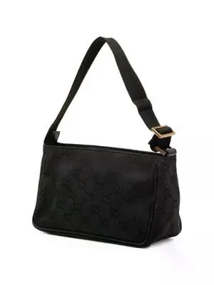 Gucci Gg Canvas Handbag - Black