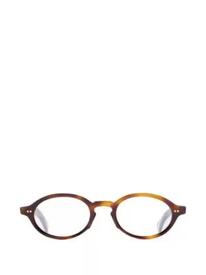 CUTLER & GROSS Round Frame Eyeglasses - Brown
