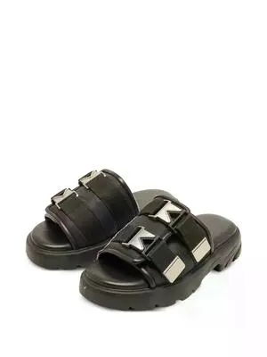 Bottega Veneta Flash Bomber Buckle-detailed Sandals - Black