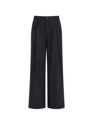 SOCIETE ANONYME St. Andrew Pleated Wide-leg Trousers - Blue