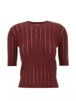 Max Mara Ragno Maxi-ribbed Semi-sheer Sweater