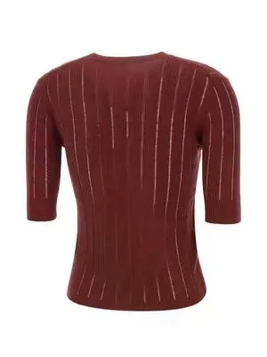 Max Mara Ragno Maxi-ribbed Semi-sheer Sweater