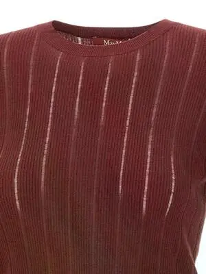 Max Mara Ragno Maxi-ribbed Semi-sheer Sweater