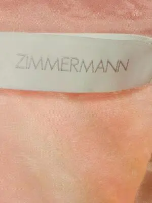 Zimmermann Halliday Manstyle Silk Shirt - Pink