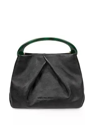 Dries Van Noten Small Pleated Leather Bag