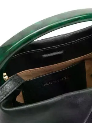 Dries Van Noten Small Pleated Leather Bag