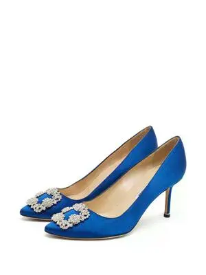 Manolo Blahnik Hangisi Buckle Pumps