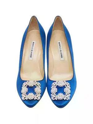 Manolo Blahnik Hangisi Buckle Pumps