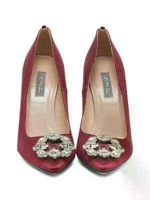 Sjp By Sarah Jessica Parker Crystal-embellished Stiletto Pumps - Red