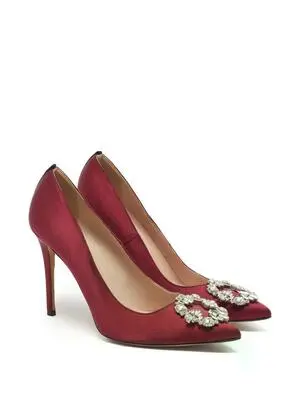 Sjp By Sarah Jessica Parker Crystal-embellished Stiletto Pumps - Red