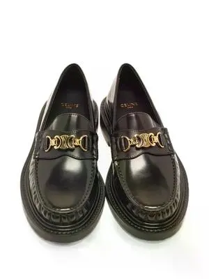 CELINE Triomphe Chain-detail Loafers