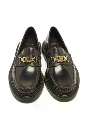 Celine Triomphe Chain-detail Loafers
