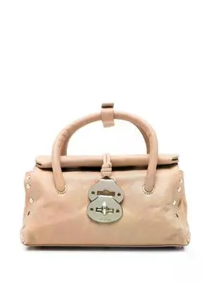 ZANELLATO Baby Dotta Stud-embellished Tote Bag - Neutrals