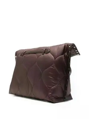 ZANELLATO A' Spasso Quilted Stud-embellished Tote Bag - Brown