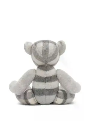 Burberry Check Cashmere Thomas Bear - Grey