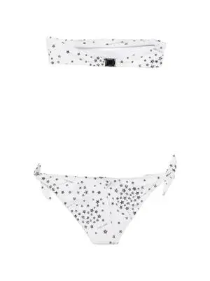 JIMMY CHOO Star Print Bandeau Bikini