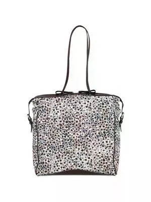 Dries Van Noten Printed Canvas Tote Bag - White