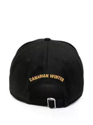 Dsquared2 Distressed Embroidered Baseball Cap