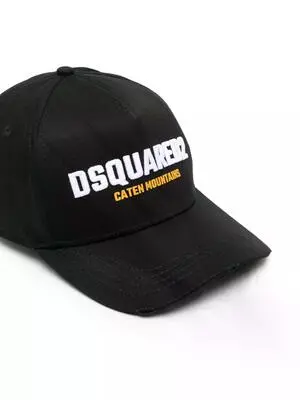 Dsquared2 Embroidered Baseball Cap - Black