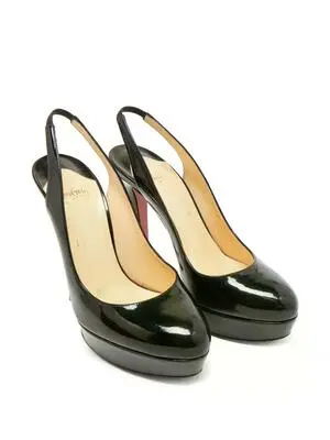 CHRISTIAN LOUBOUTIN Bianca Slingback Platform Stiletto Pumps