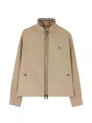Burberry Cotton Twill Jacket With Detachable House Check Gilet