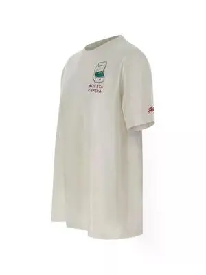 MC2 SAINT BARTH Aspetta Spera-embroidered Cotton T-shirt - White