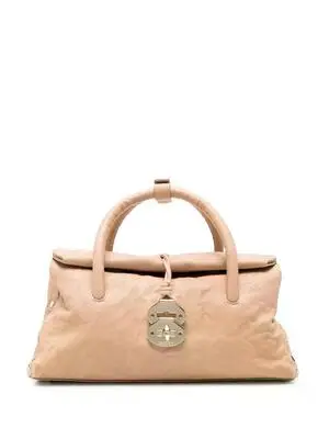 ZANELLATO Dotta Stud-embellished Tote Bag - Neutrals