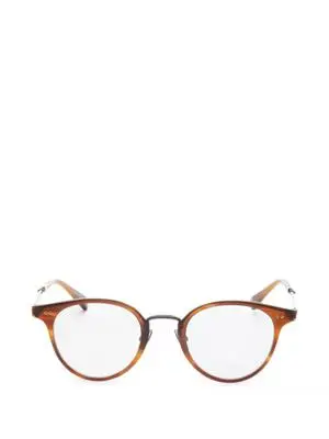Garrett Leight Marmont Round-frame Eyeglasses - Brown