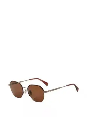 Montblanc Geometric-frame Sunglasses - Brown